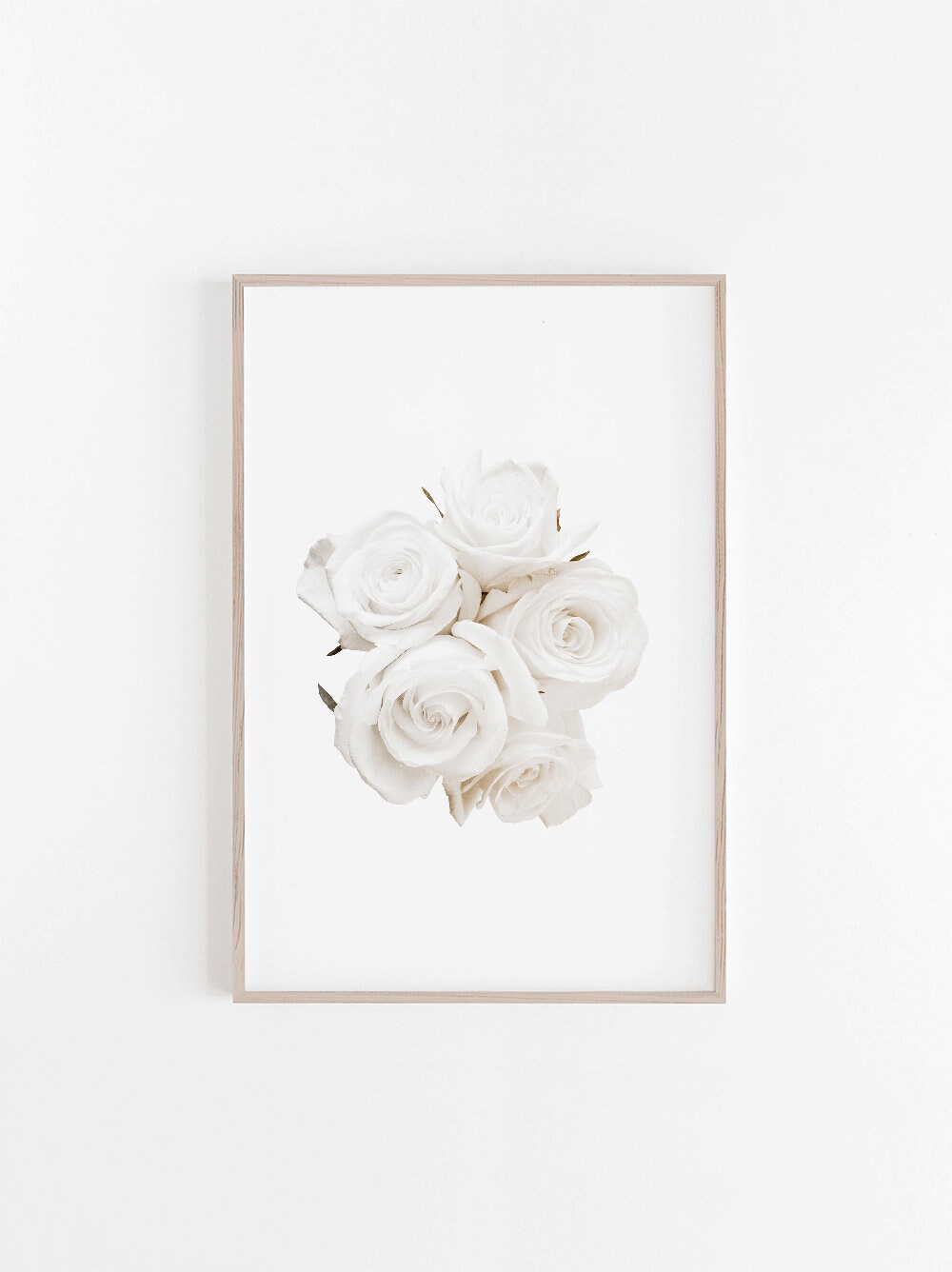 White Roses Printdigital Printflowers Printfloral - Etsy