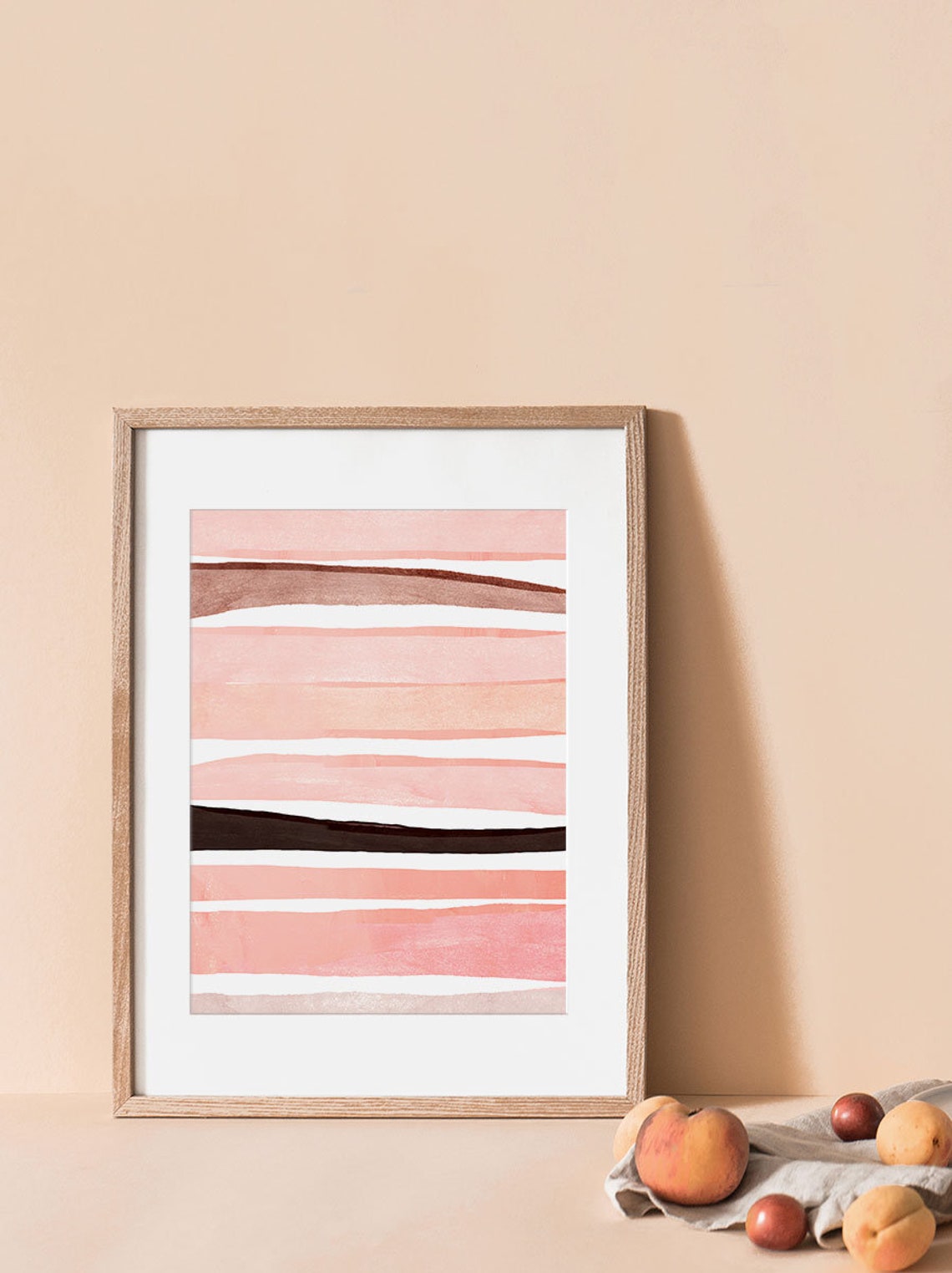 Abstract Print, Digital Print, Pink Wall Art, Wall Decor, Large Wall ...