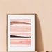 Abstract Print, Digital Print, Pink Wall Art, Wall Decor, Large Wall ...