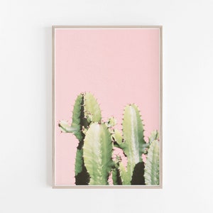 Cactus Print,cactus Wall Art Decor,cactus Large Poster,digital Download ...