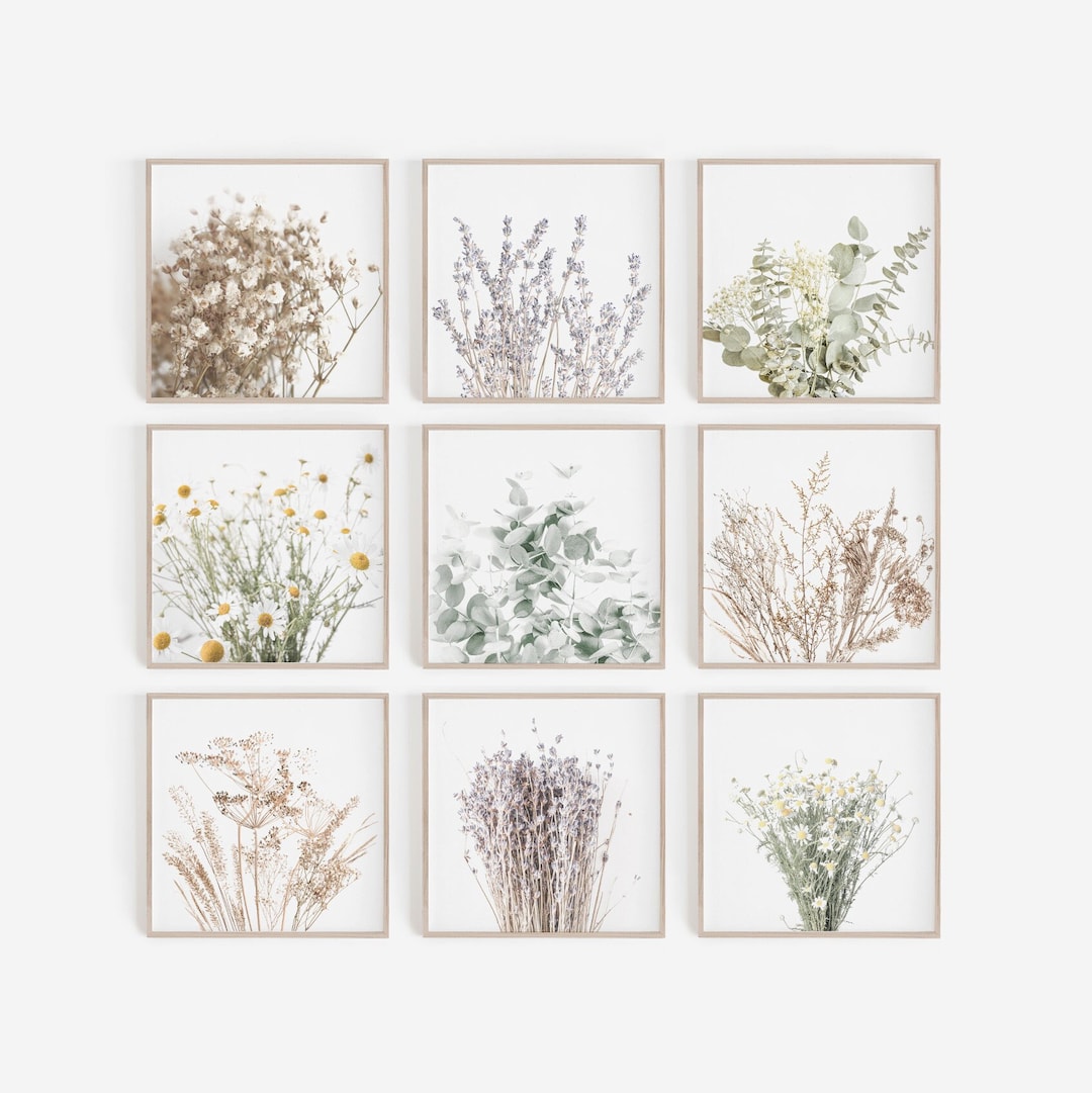 Farmhouse, Digital Prints, Set of 9 Prints, Square Prints, Farmhouse ...