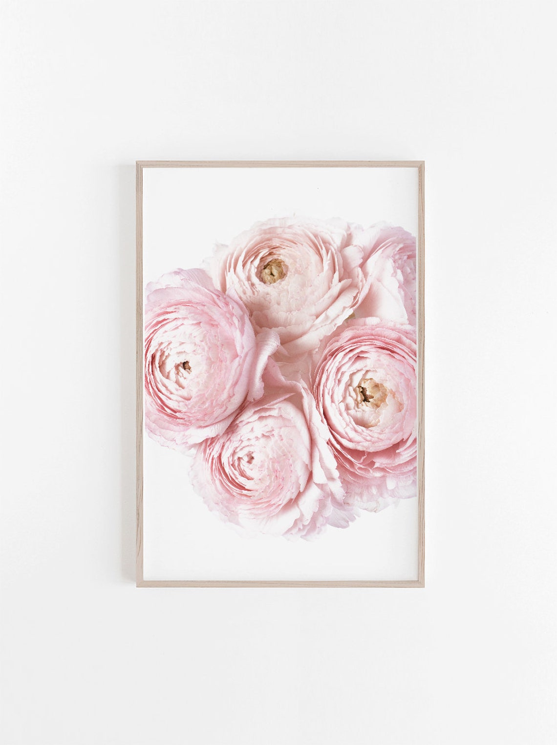 Flower Print Pink Print Wall Decor Pink Wall Art Pink Wall - Etsy