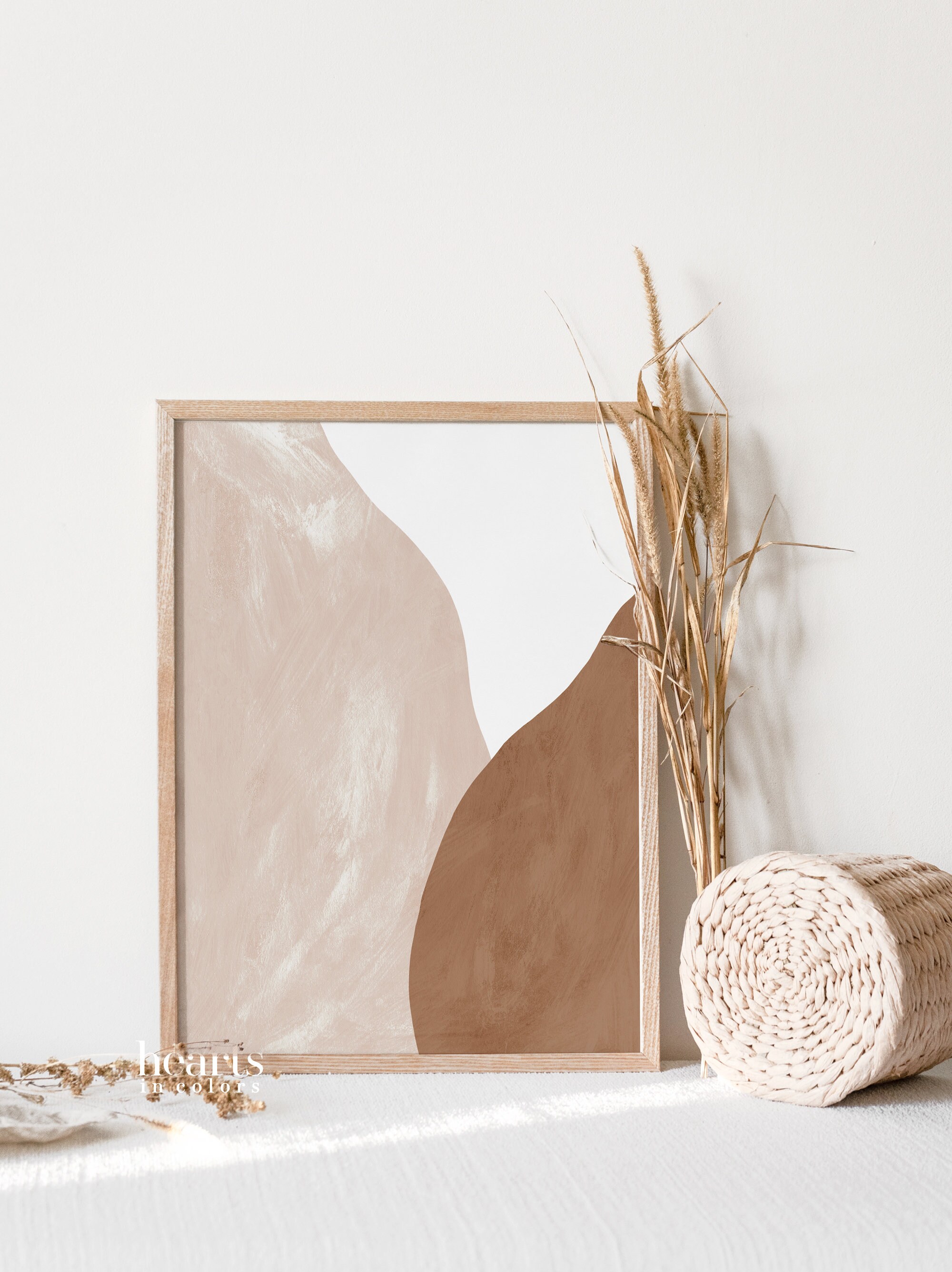 Prints Digital Set of 2 Prints Abstract Prints Beige - Etsy