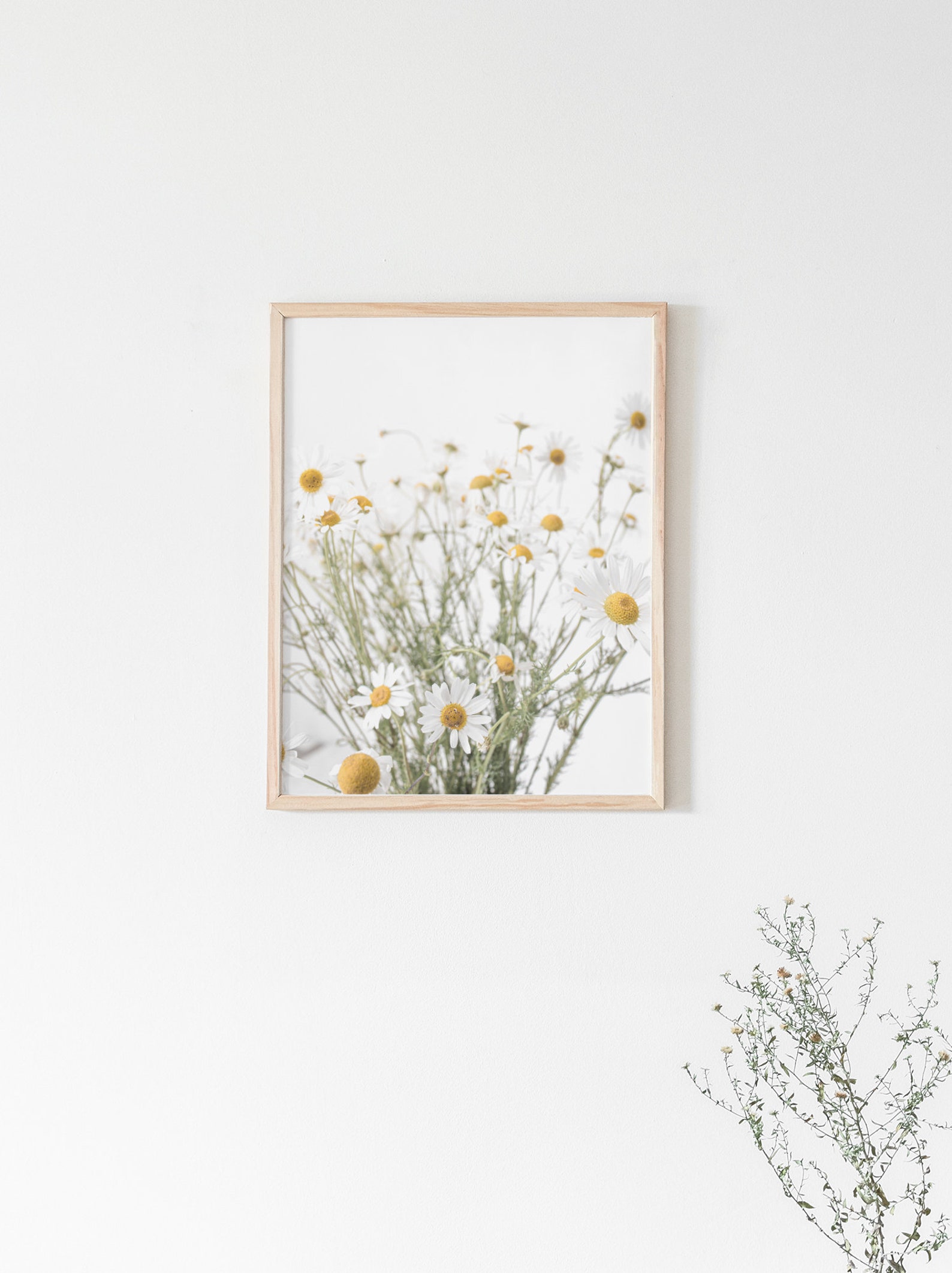Farmhouse Print Digital Print Farmhouse Wall Art Camomile - Etsy
