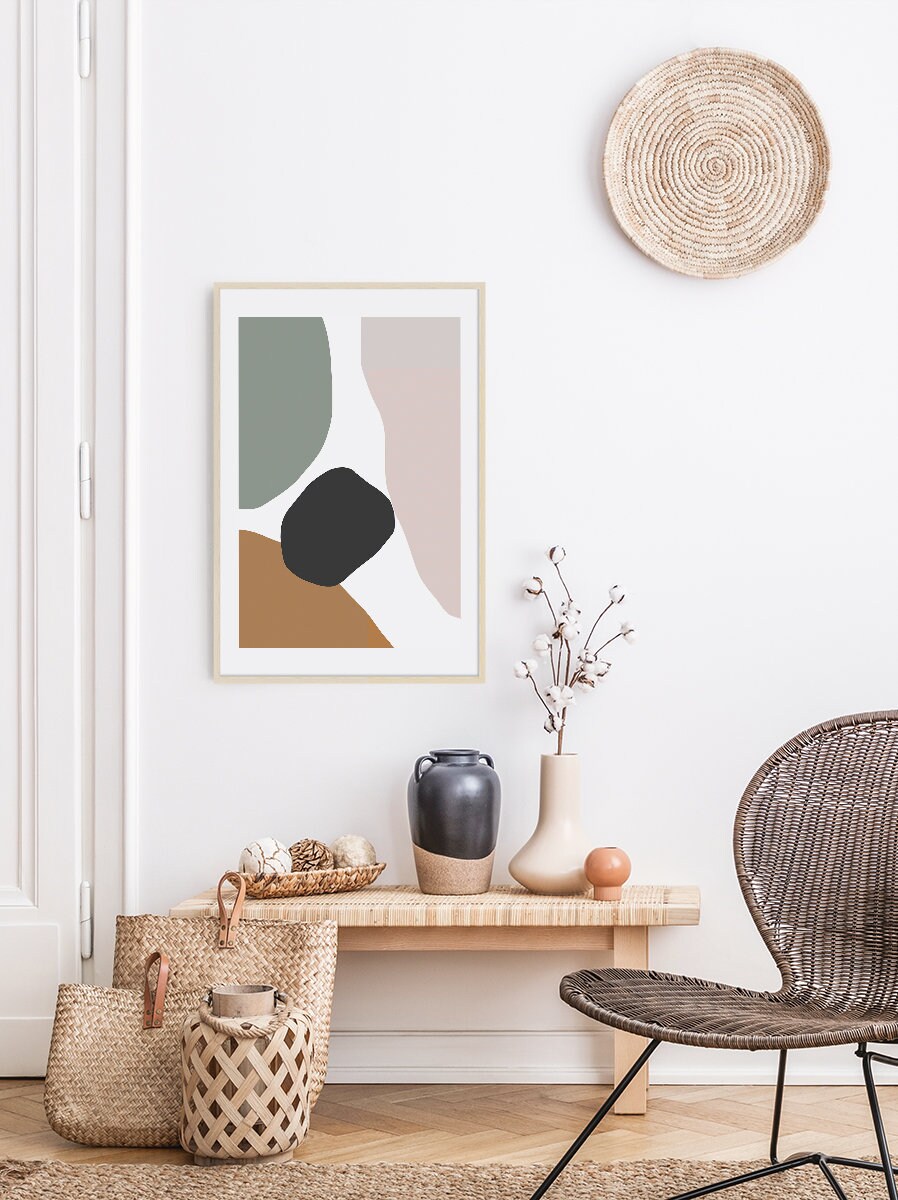 Abstract PrintModern Shapes PrintAbstract Art PrintModern | Etsy