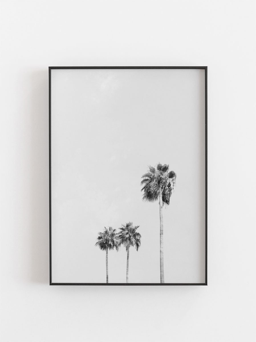 Palm Print Wall Art Palm Tree Print Print California | Etsy