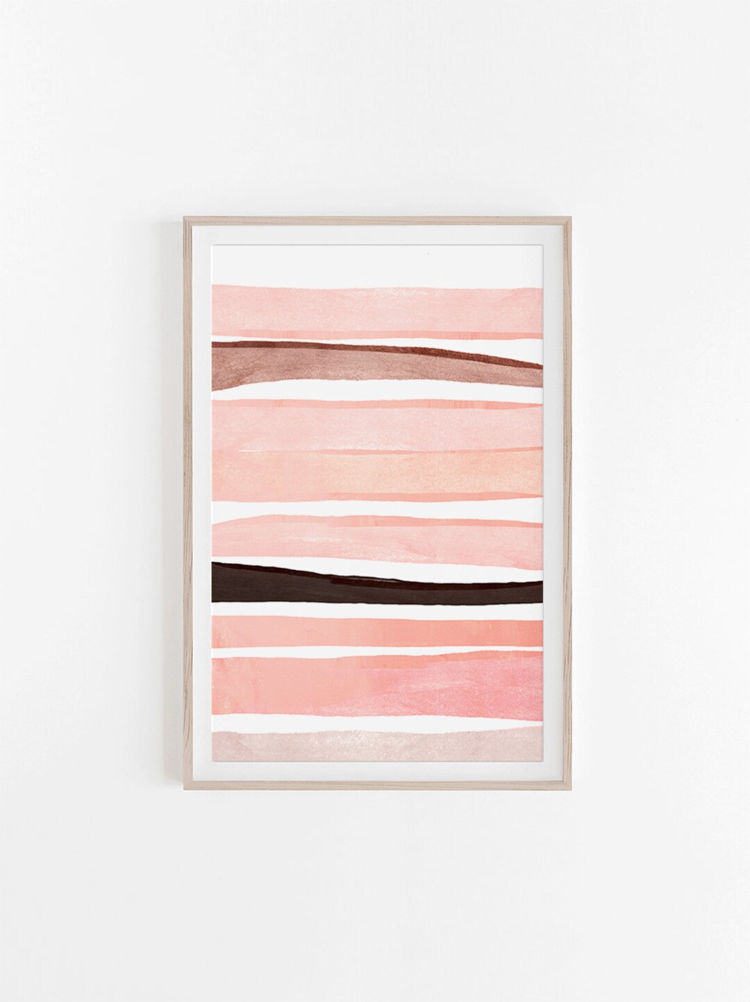 Abstract Print, Digital Print, Pink Wall Art, Wall Decor, Large Wall ...