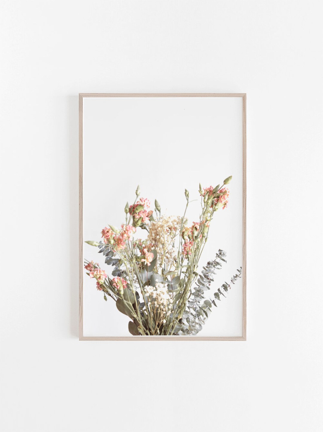 Floral Print, Dried Flowers, Dried Flower Bouquet, Floral Wall Art ...