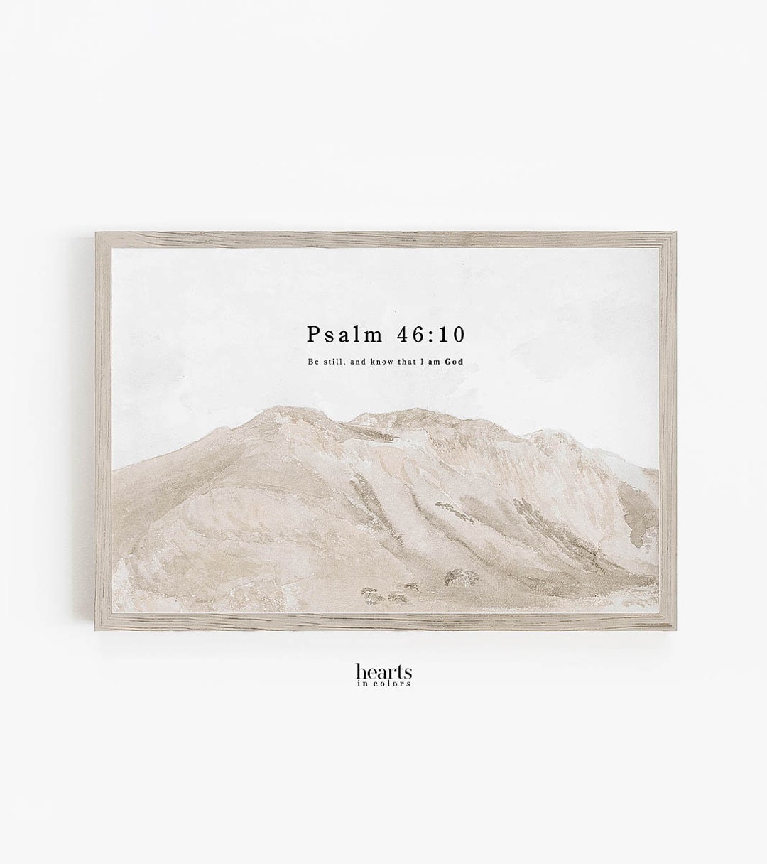 PSALM 46:10, Be Still and Know, Christian Wall Art, Landscape, Bible ...