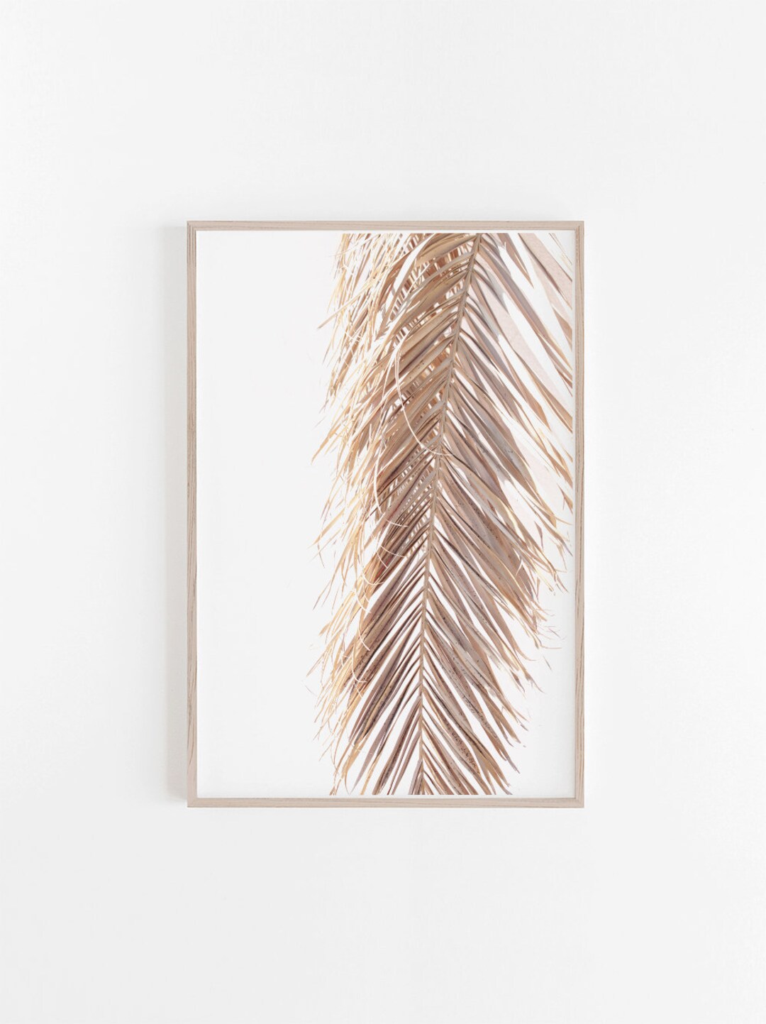 Leaf Print,botanical Print,yellow Gray Wall Art,dried Leaf Print,leaf ...