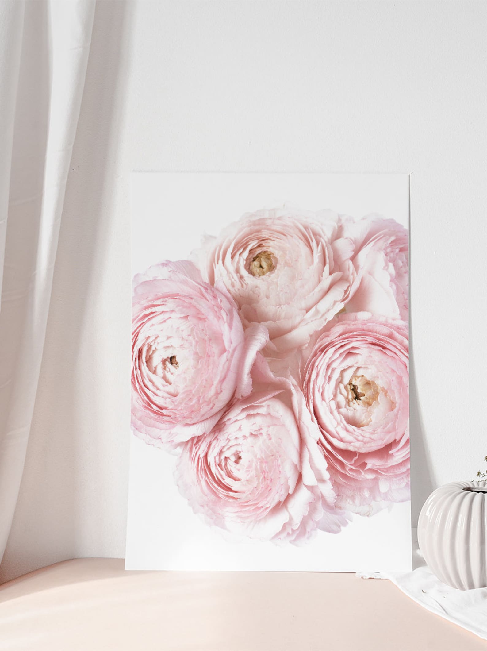 Flower Print Pink Print Wall Decor Pink Wall Art Pink Wall - Etsy
