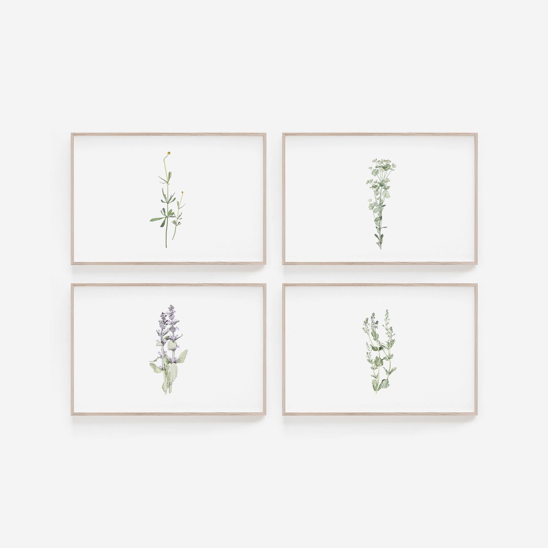 Horizontal Prints, Digital DIY PRINTS, Set of 4 Prints, Horizontal ...