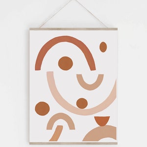 Art, Abstract Print, Abstract Wall Art, Ginger Color, Watercolor Print ...