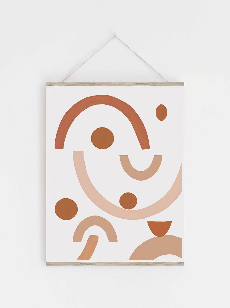 Art Abstract Print Abstract Wall Art Ginger Color | Etsy