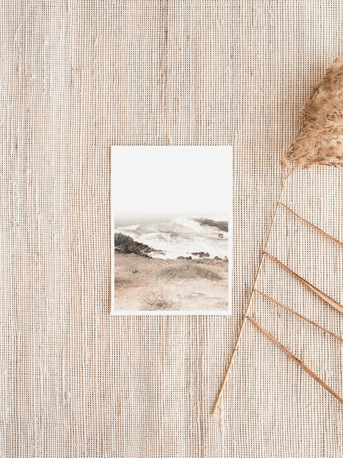 Beach Print Digital Prints Coastal Print Beige Print - Etsy