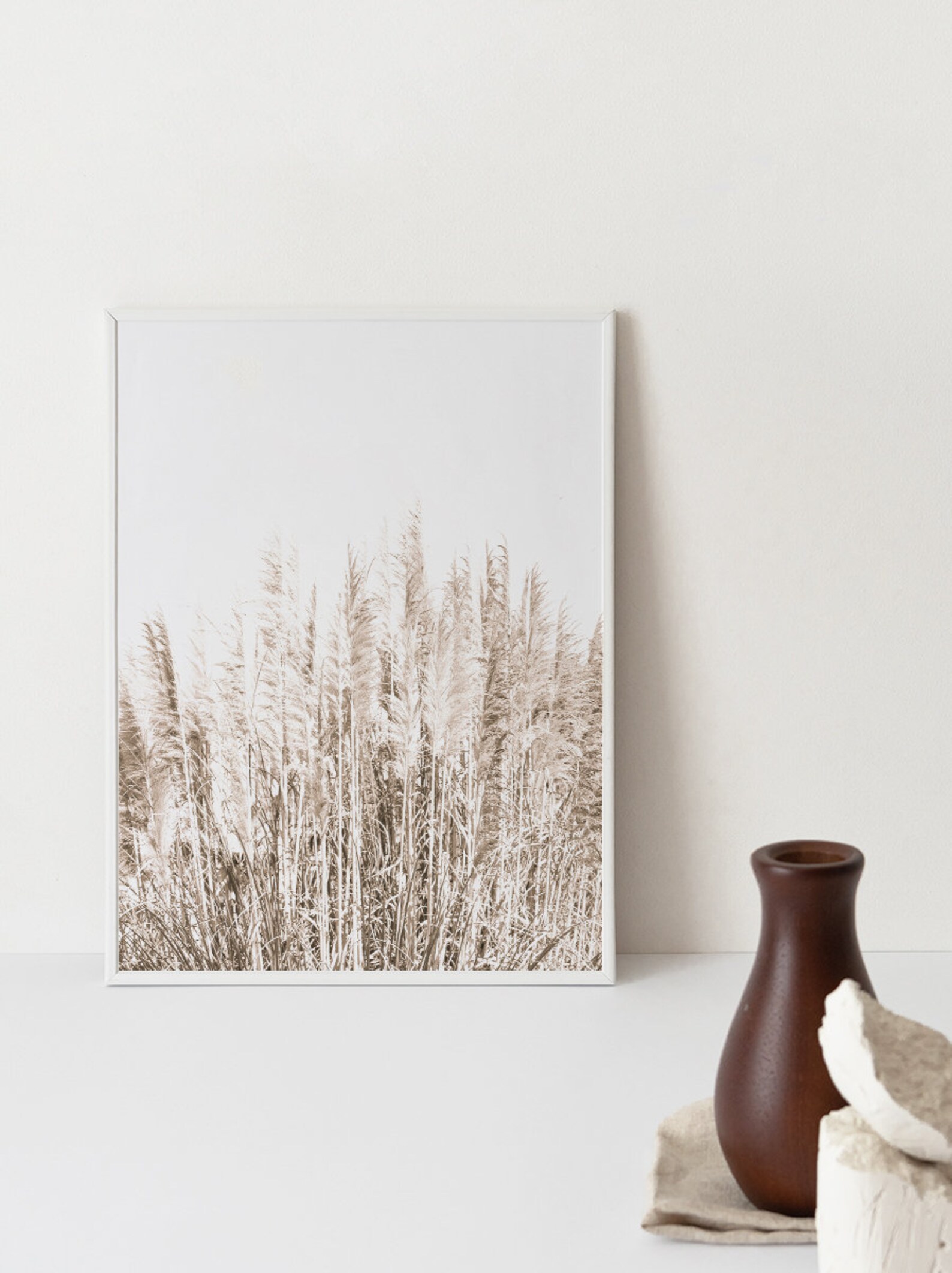 Pampas Prints Digital Prints Printable Wall Art Natural | Etsy