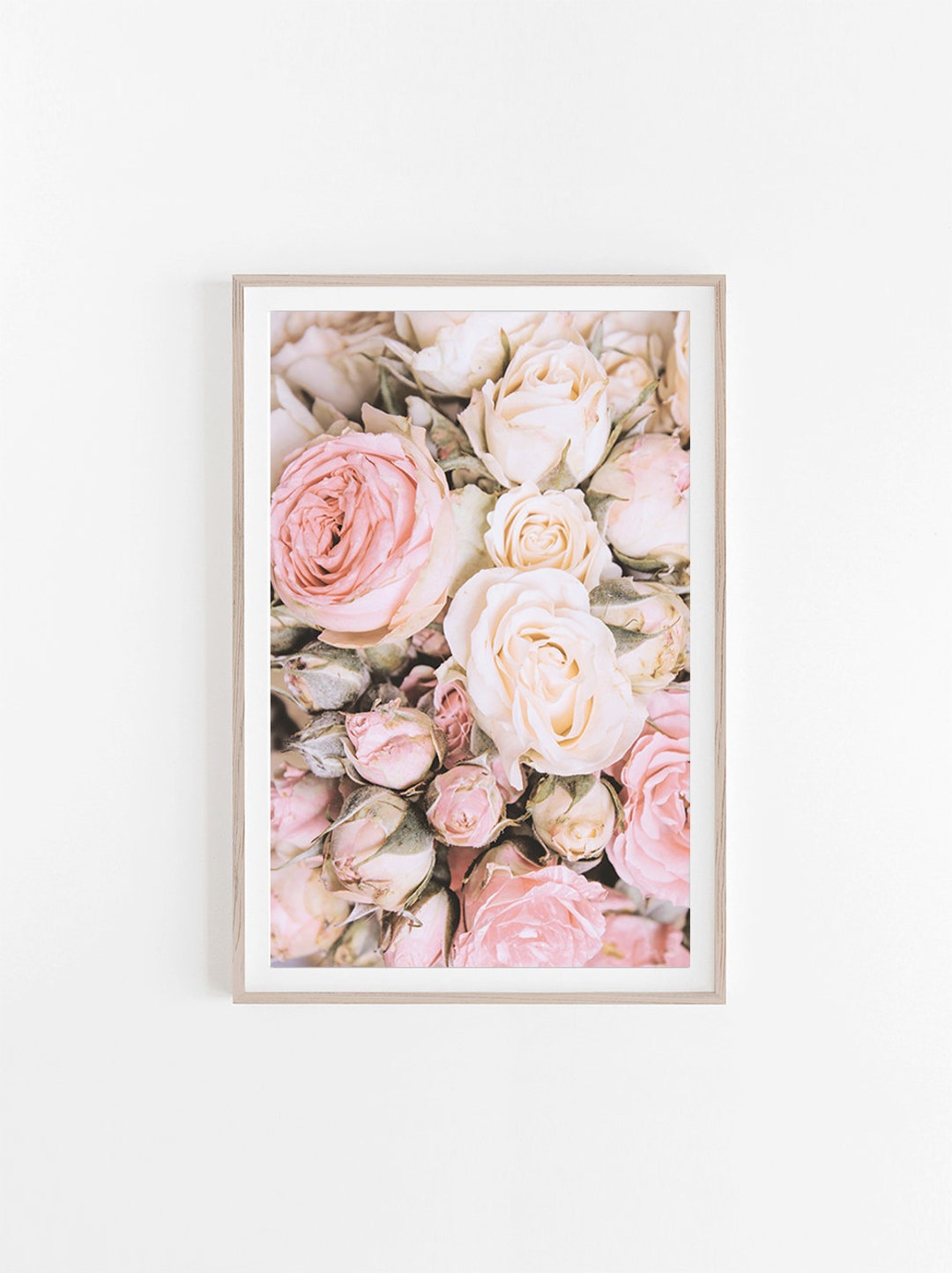 Roses Print,floral Print,floral Wall Art,pink Wall Art,pink Prints ...
