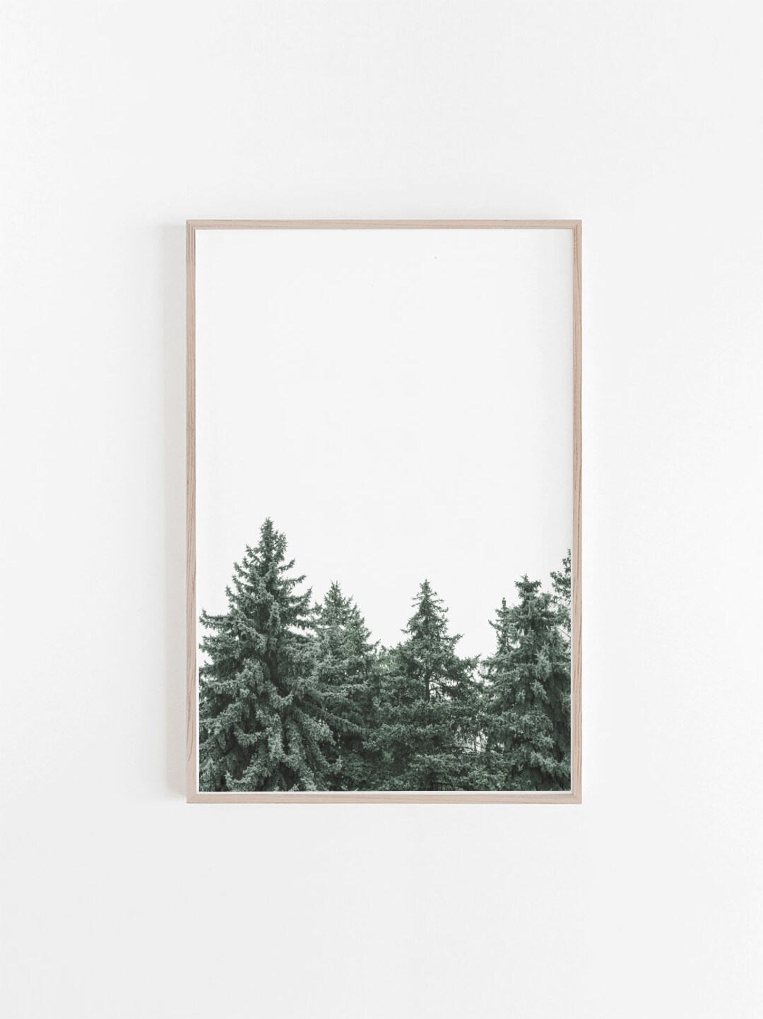 Forest Print,forest Wall Art,nordic Print,green Forest Art,nature Wall ...