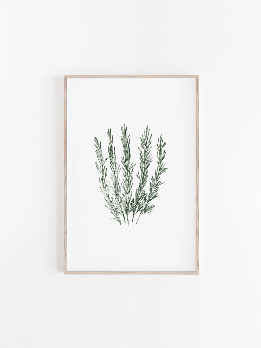 Kitchen DIGITAL Print, Rosemary Print, Green Wall Art, Kitchen Wall Art ...