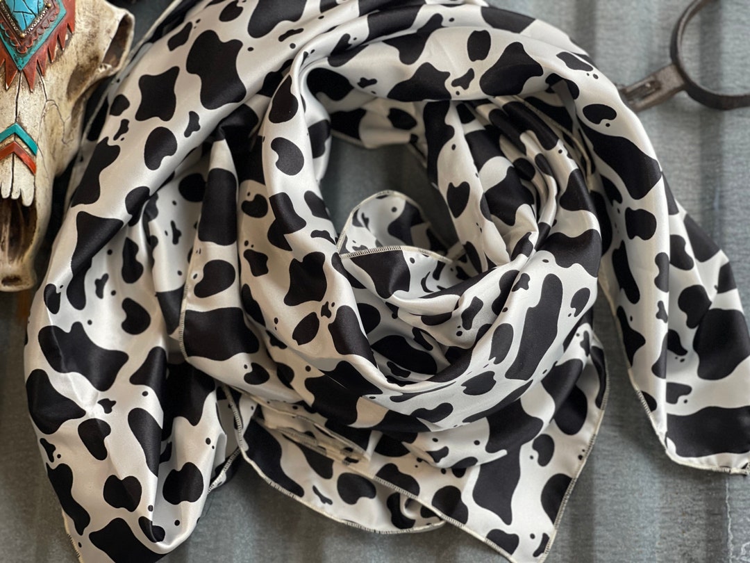 Cow Print Wild Rag - Etsy