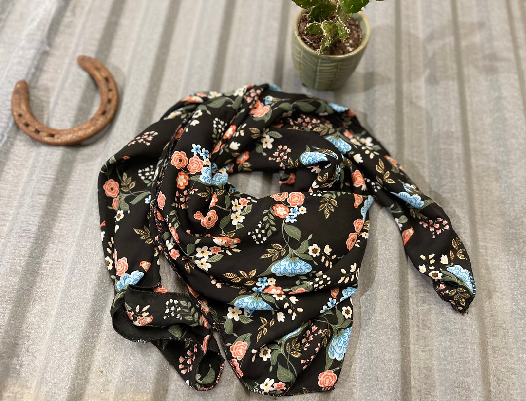 Floral Wild Rag/mini Wild Rag - Etsy