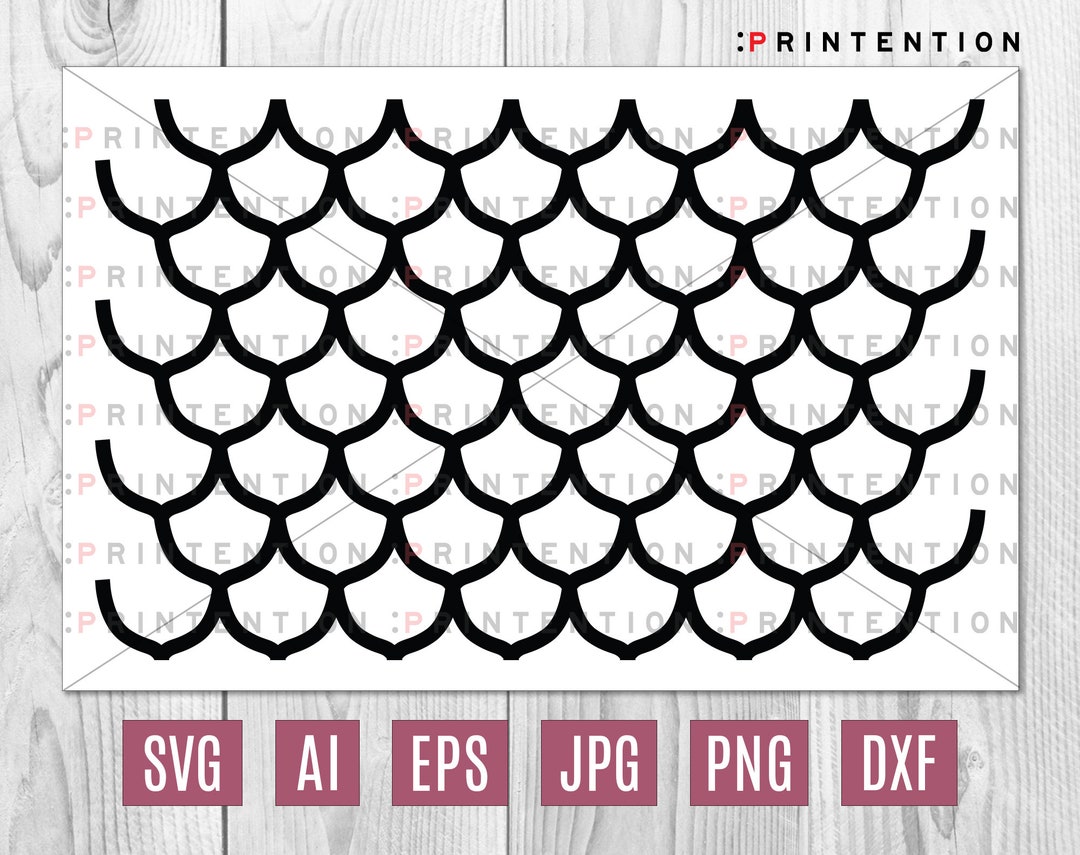 SVG Repeating Scales Pattern - Digital Paper - Eps - Png - Ai -jpg ...