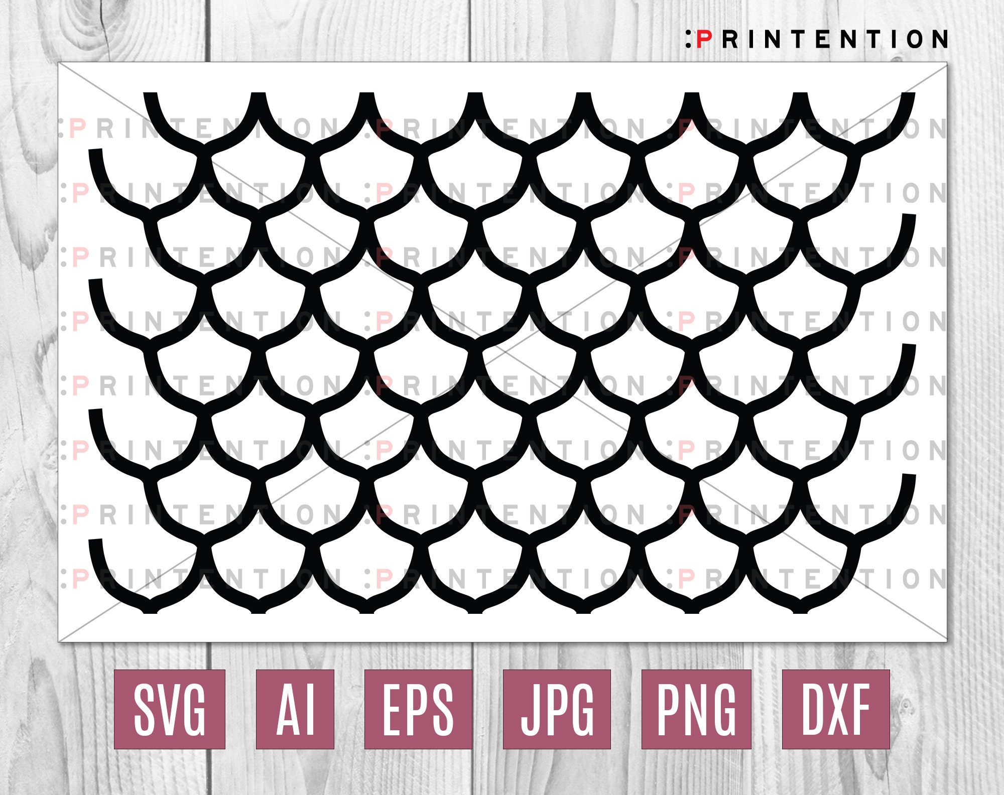 SVG Repeating Scales Pattern Digital Paper Eps Png Ai - Etsy