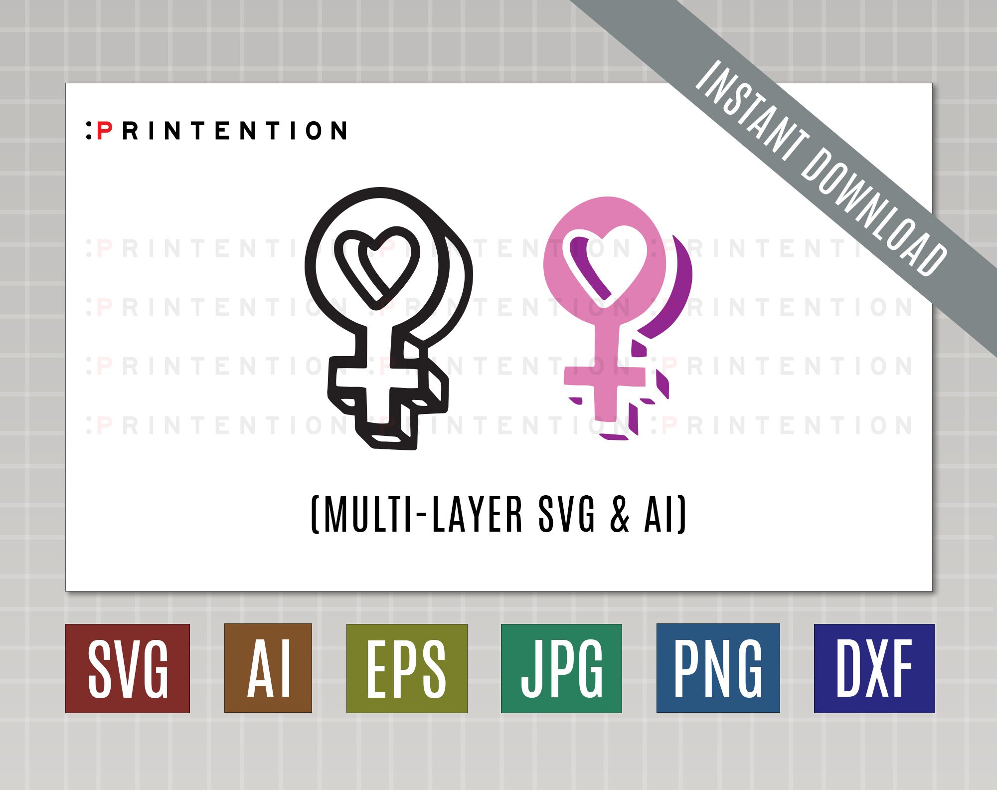 Female Symbol SVG Cut File Original Digital Illustration - Etsy