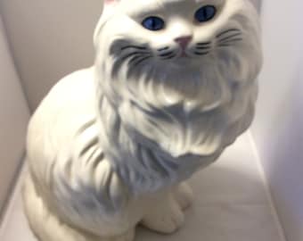 Ceramic cat statue | Etsy