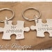 Handstamped Mr & Mrs Keyrings, Mr and Mr Keyrings, Mrs and Mrs, Wedding ...