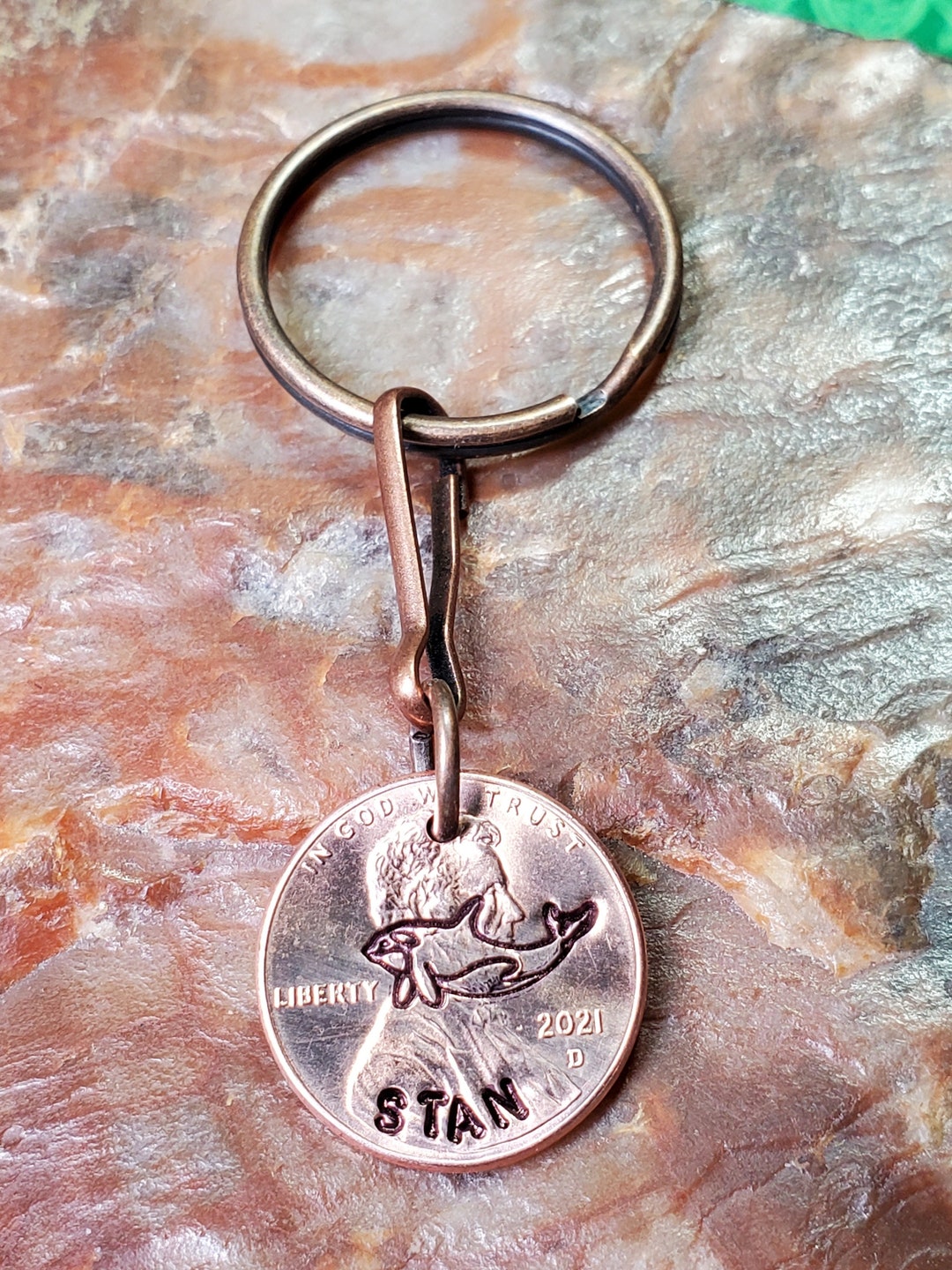 ORCA / Killer Whale / Dolphin / Orca Gift / PERSONALIZED Key Ring ...