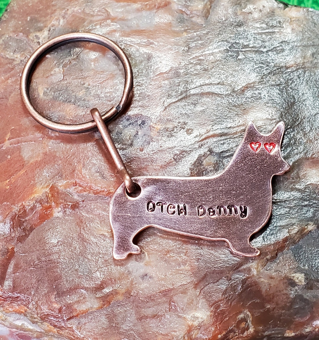 CORGI Dog Personalized Hand-stamped Pembroke / Welsh Corgi Dog, Key ...
