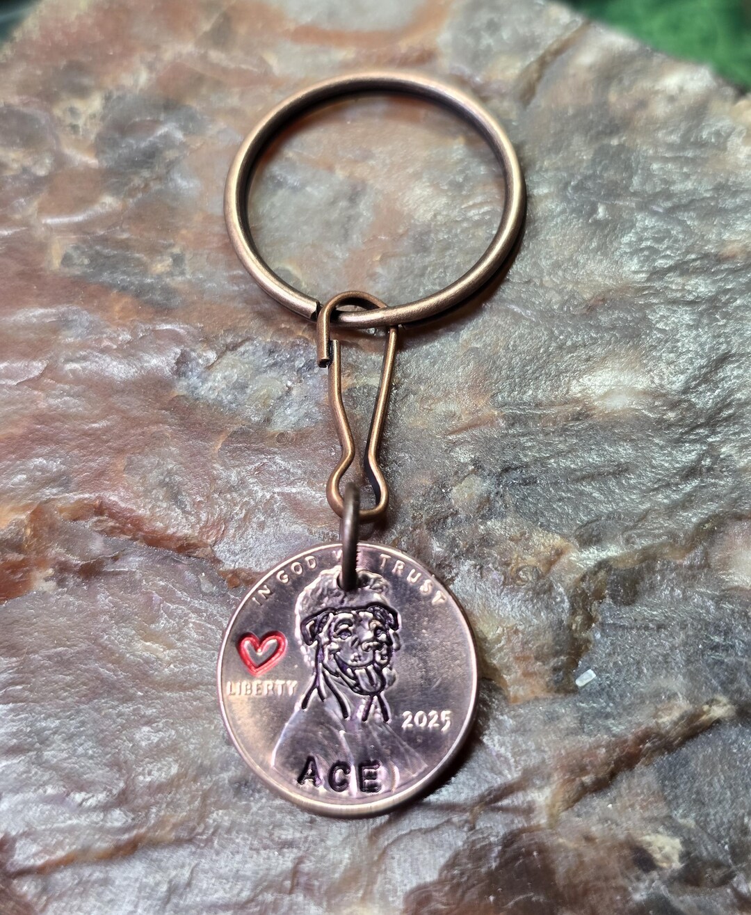 PIT BULL / Heart / Pitbull Smiling / Pittie / Style 4 / PERSONALIZED ...