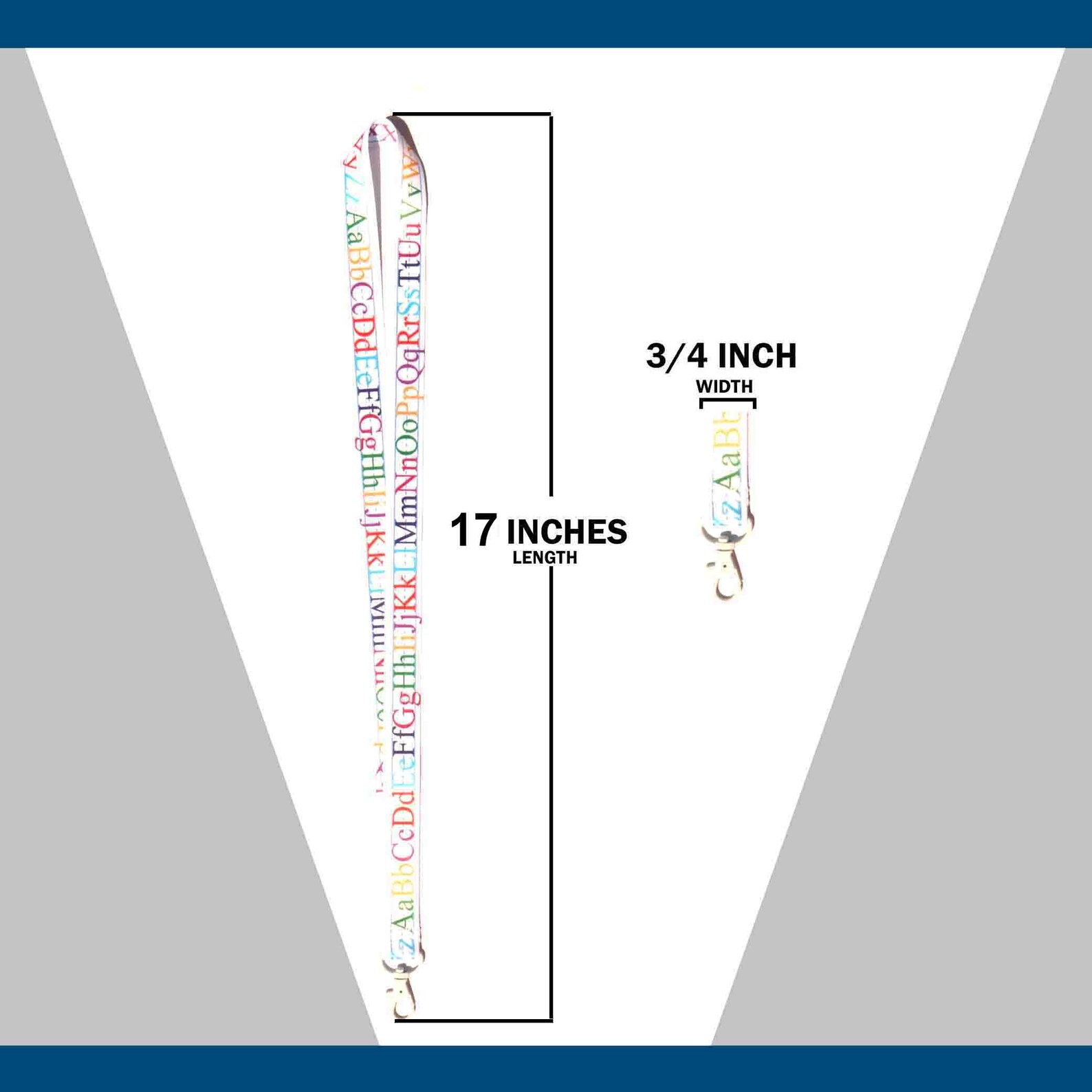 Kids ABC Letters Lanyard Keychain Neck Strap ABC Alphabet | Etsy