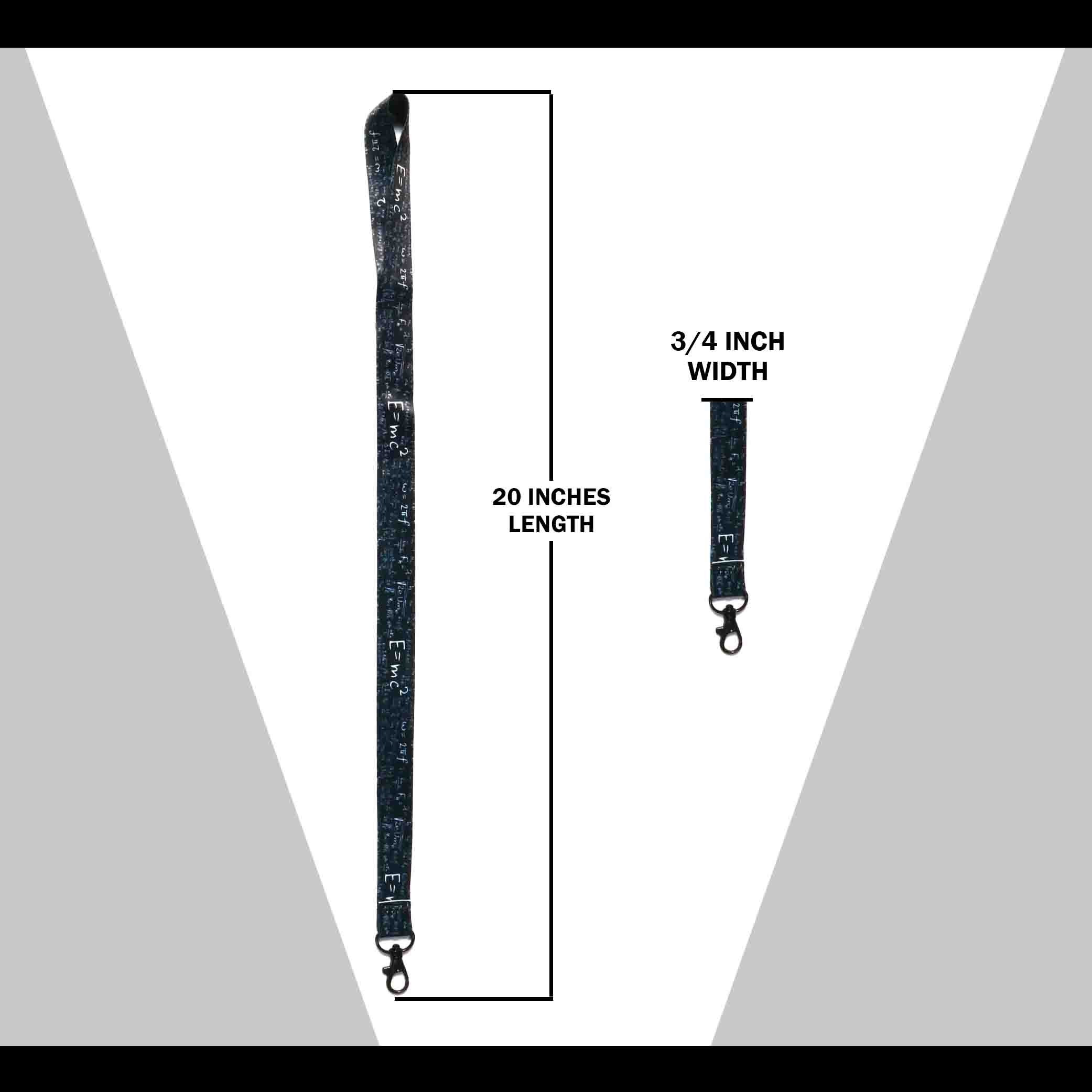 Math Lanyard Keychain Neck Strap Mathematics Teacher ID | Etsy