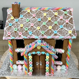 Christmas Gingerbread House Template: Classic Mansion Baking Guide ...