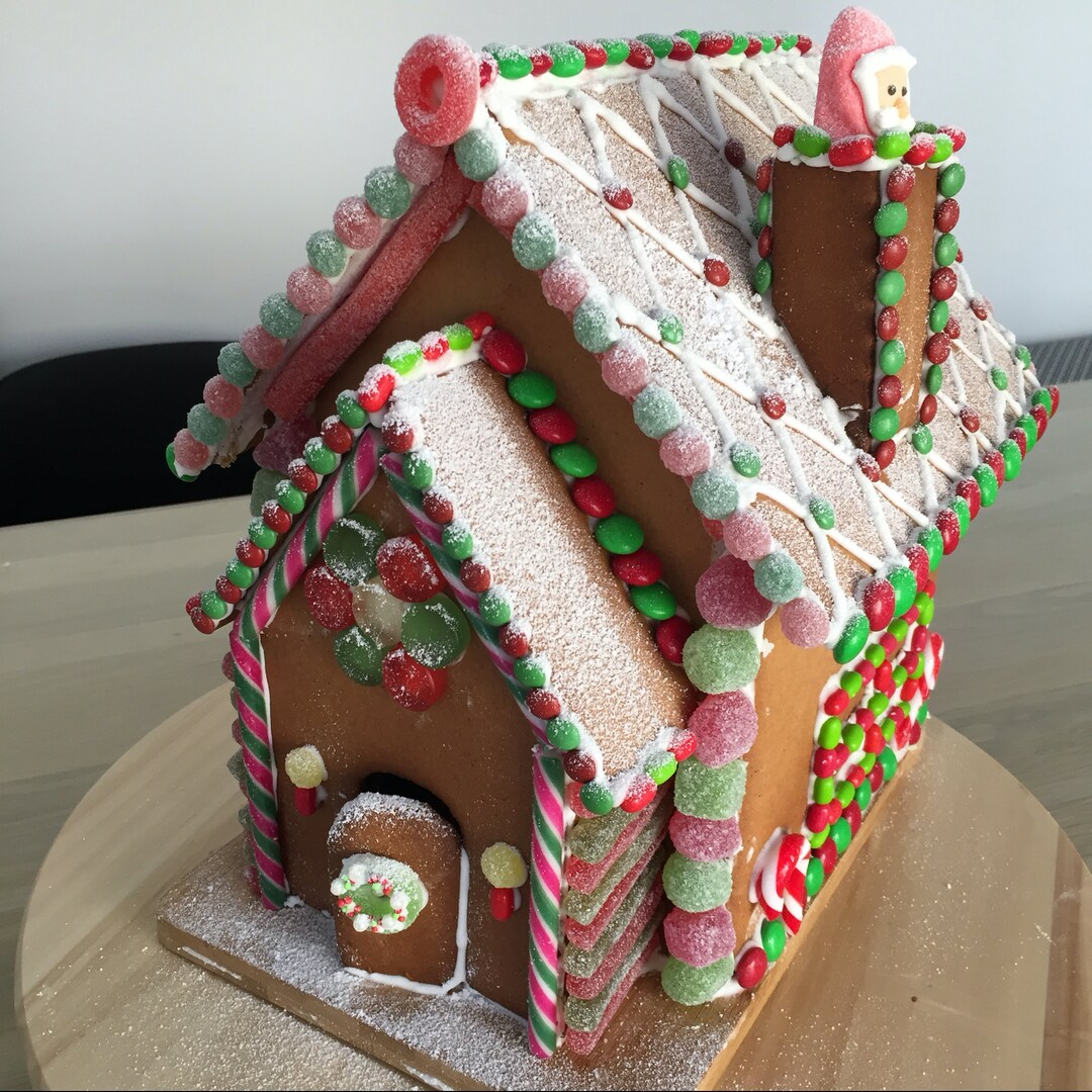 Santa's Cottage Gingerbread House Template: Baking Guide (PDF Pattern ...