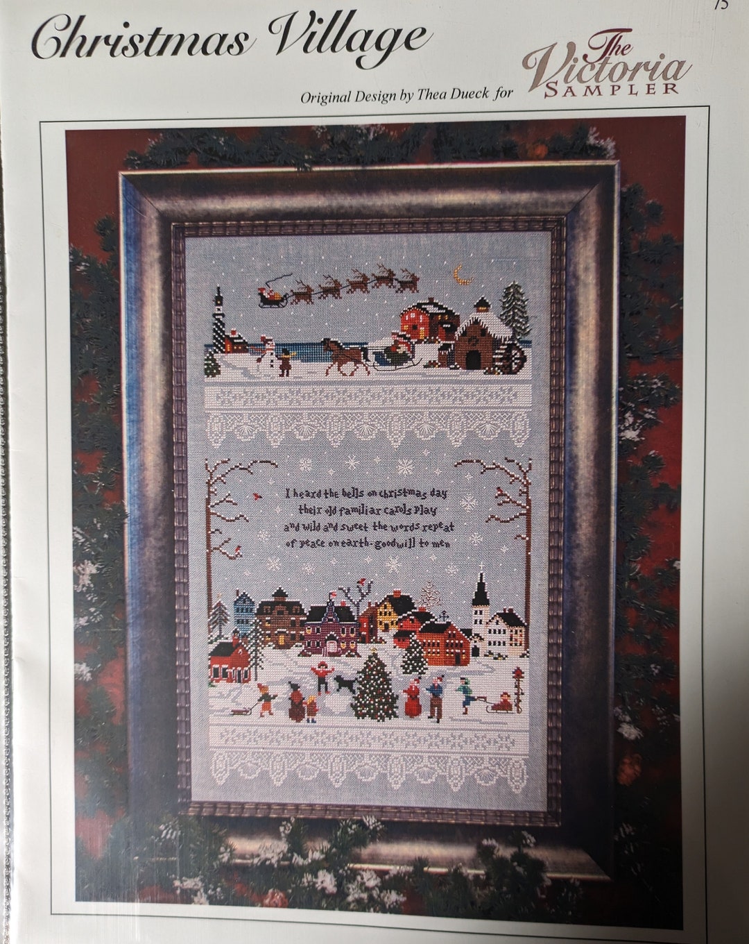 New the Victoria Sampler christmas Village Chart - Etsy
