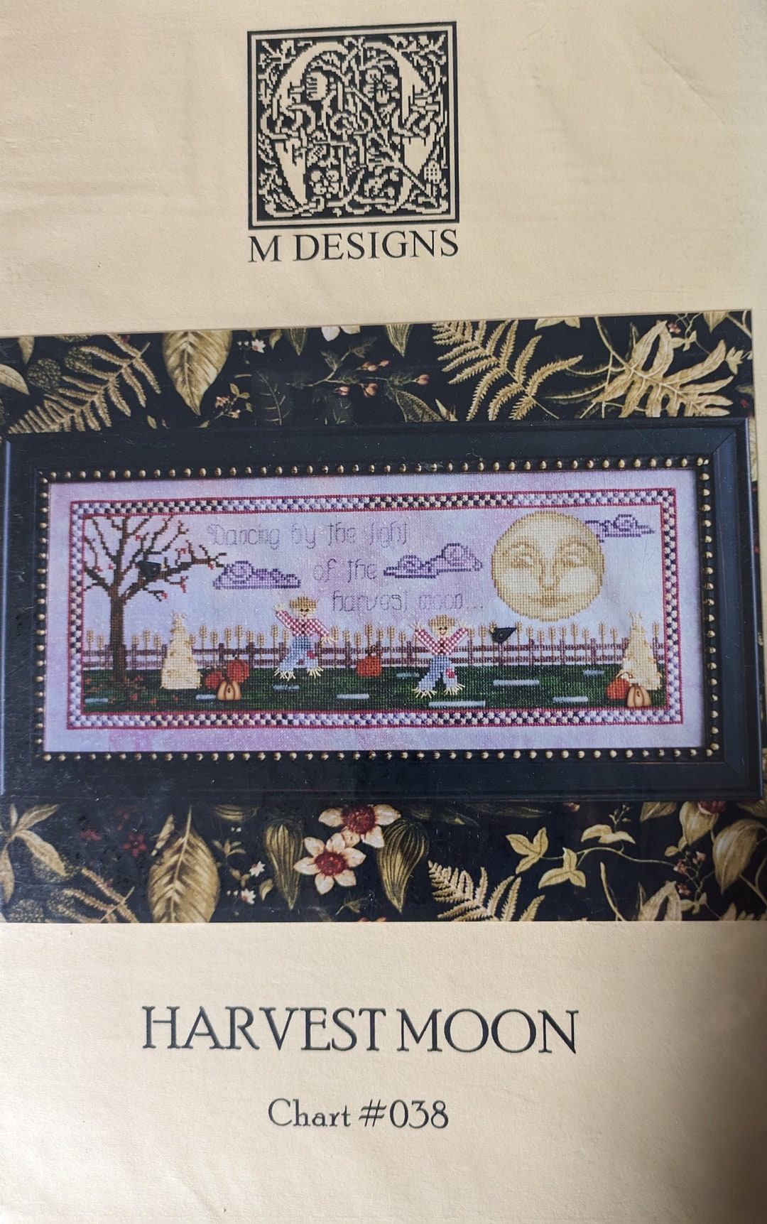 New M Designs harvest Moon Cross-stitch Chart - Etsy