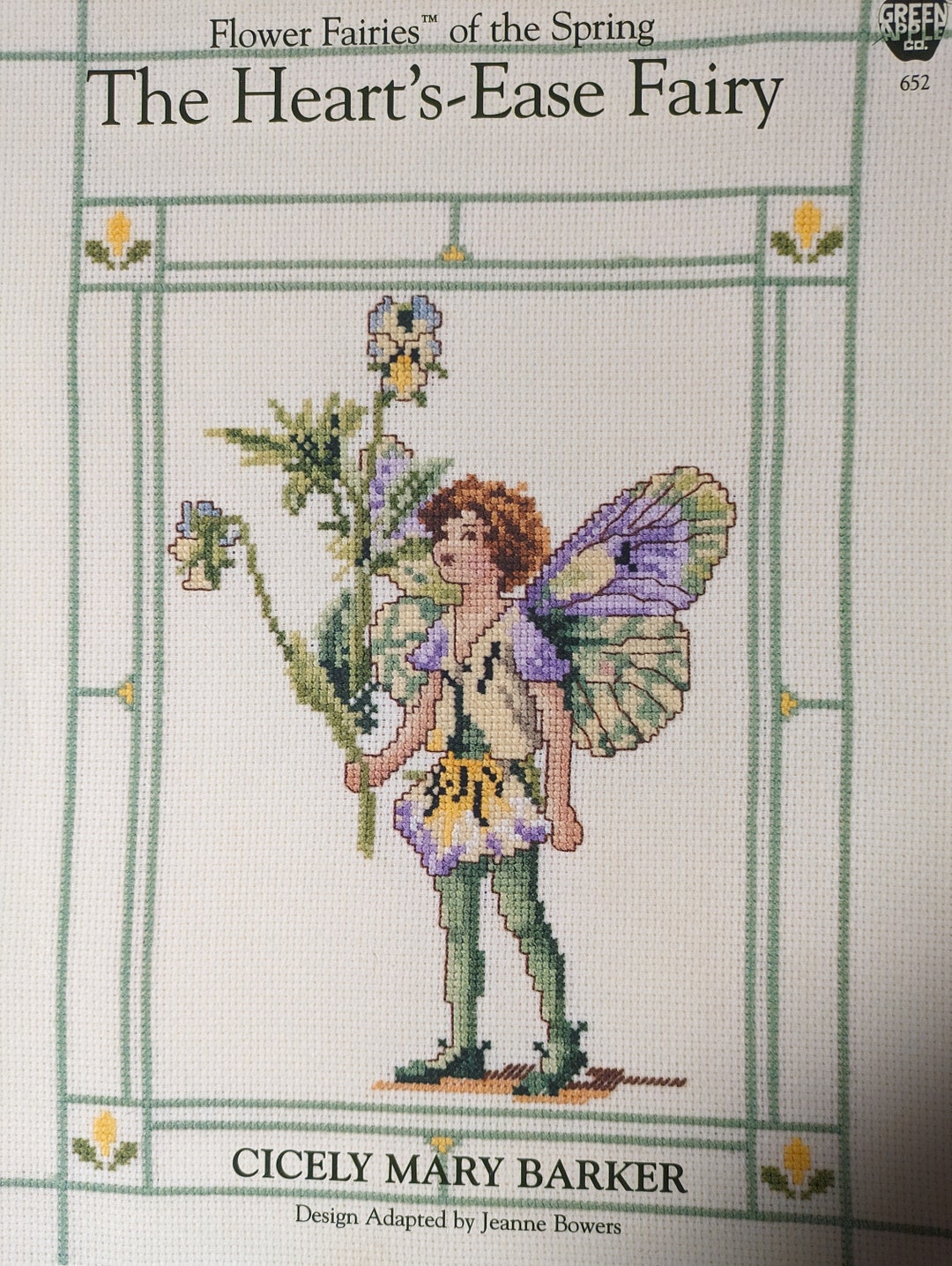 New Cicely Mary Barker the Heart's-ease Fairy 1998 Cross-stitch Chart ...