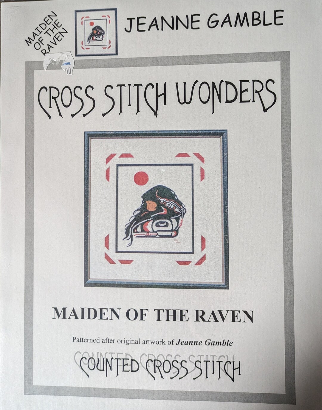 New Cross Stitch Wonders "maiden of the Raven" 2000 Cross-stitch Chart ...