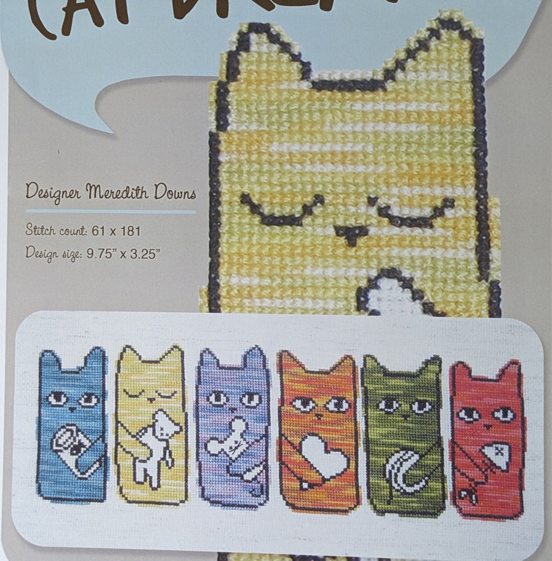 New Meredith Downs "cat Dreams" Cross-stitch Chart - Etsy