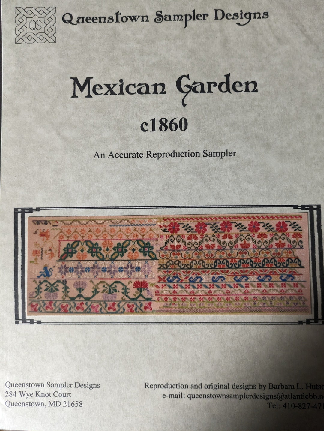New Queenstown Sampler Designs mexican Garden - Etsy