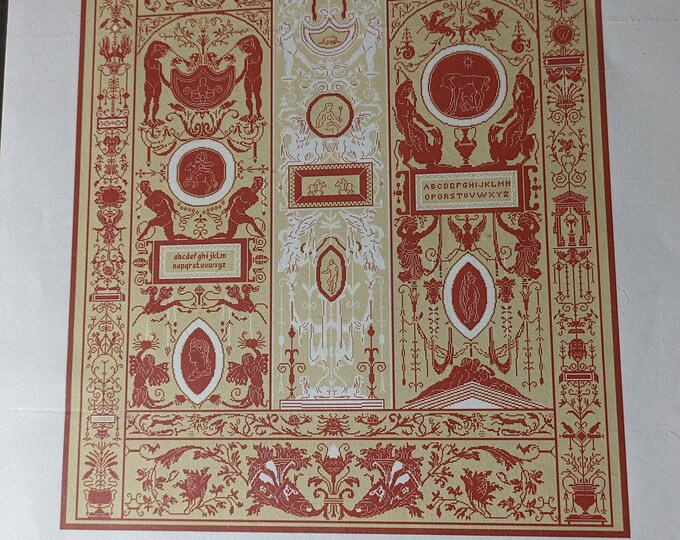 New Anagram Diffusion "sampler Renaissance" French Cross-stitch Chart ...