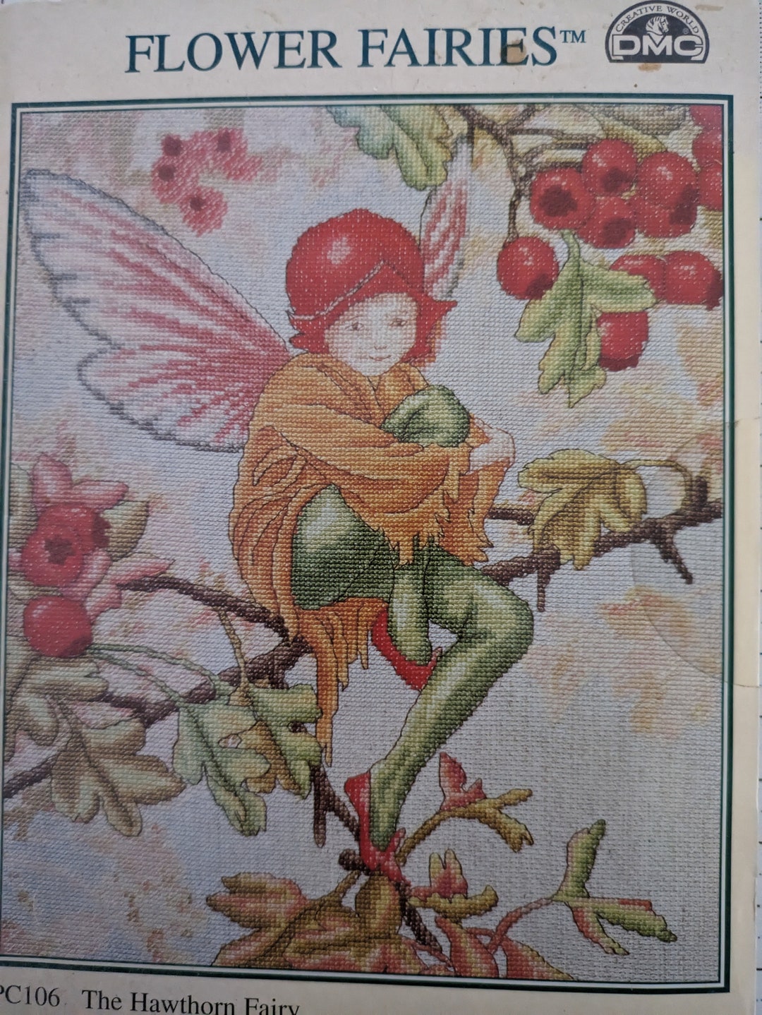 DMC PC106 "the Hawthorn Fairy" 1997 Cross-stitch Chart Cicely Mary ...