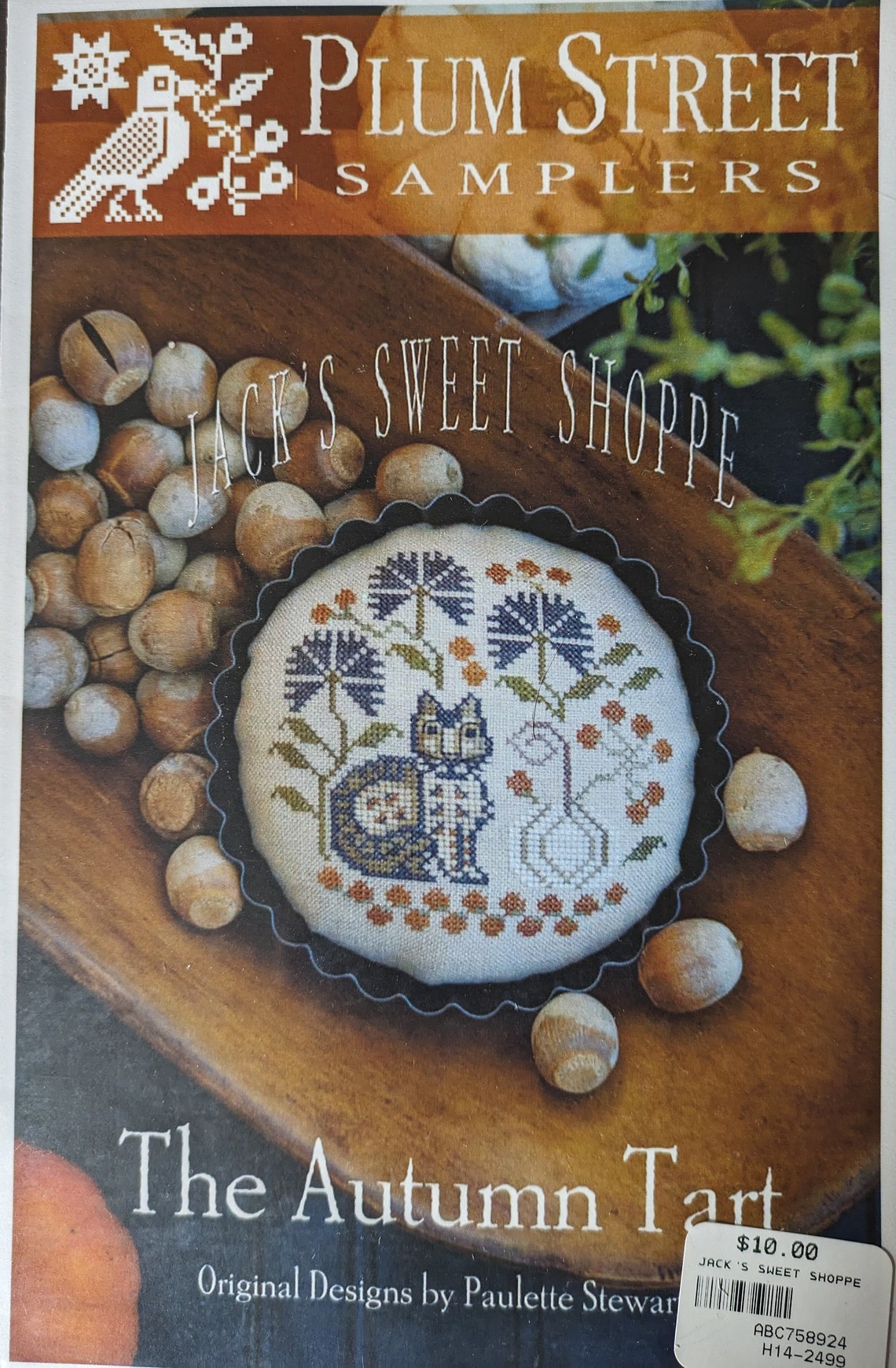 New Plum Street Samplers the Autumn Tart 2014 Primitive Cross-stitch ...