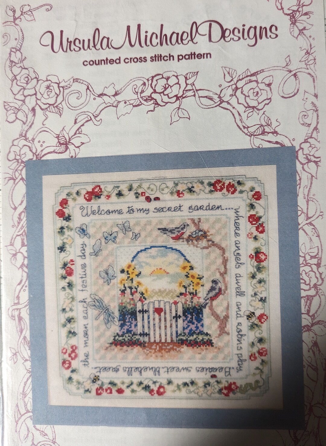 New Ursula Michael Designs my Secret Garden Cross-stitch Chart - Etsy