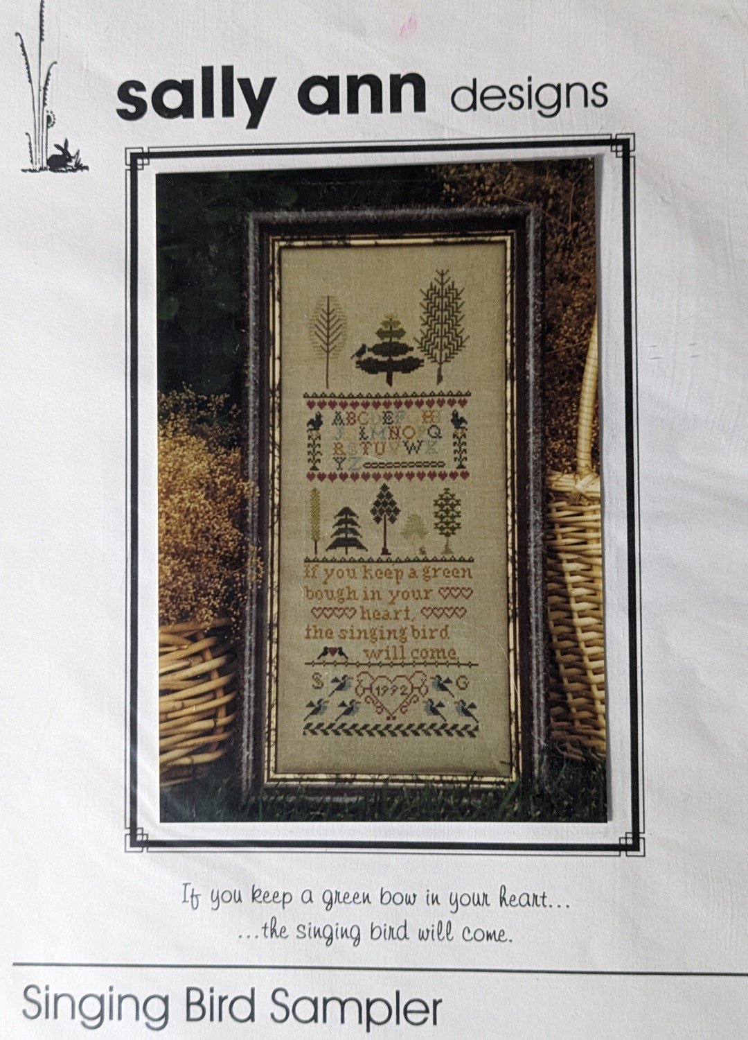 New Sally Ann Designs singing Bird Sampler - Etsy