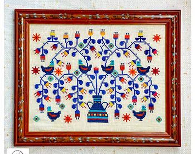New Yasmin Boutbaik "bird Tree" Cross Stitch Chart - Etsy