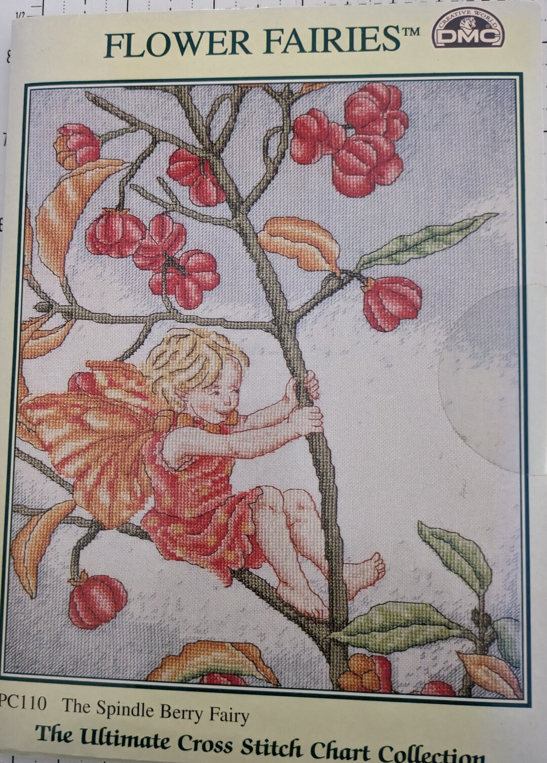 DMC PC110 the Spindle Berry Fairy 1997 Cross-stitch Chart Cicely Mary ...
